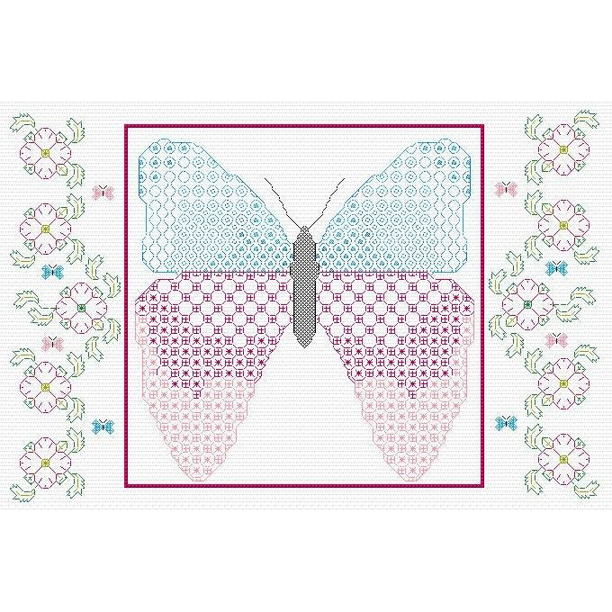 Blackwork embroidery Butterfly | DoodleCraft Design | DoodleCraft Design
