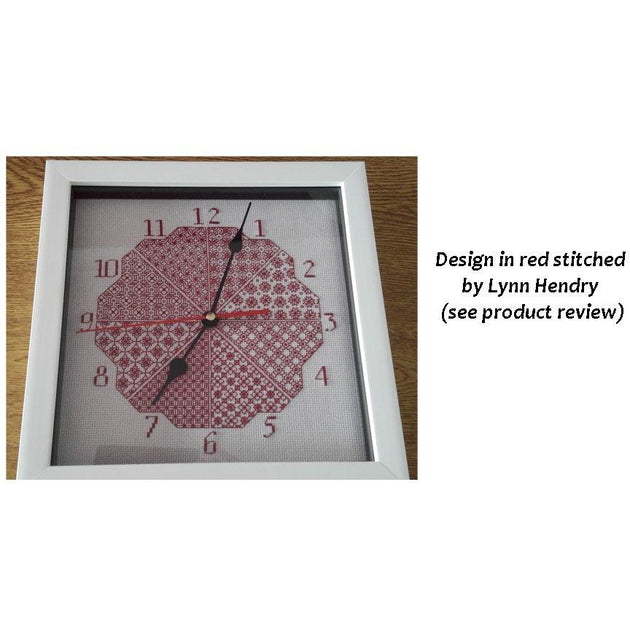 Stitch a Clock Face Kit in blackwork | DoodleCraft Design | DoodleCraft ...